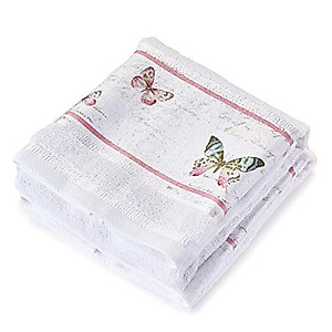 The Lakeside Collection Rose Garden Bathroom Hand Towels - Farmhouse Accents - Set of 2