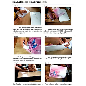 icolor Laptop Skin Sticker Decal 12 13 13.3 14 15 15.4 15.6 inch Personalized Universal Notebook Vinyl Skin Stickers Cover Art Decal Computer Protector