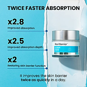 Real Barrier Extreme Cream 50 ml - Rich Anti-Ageing Moisturising Cream with Hyaluronic Acid and Ceramides - K-Beauty for Sensitive Skin