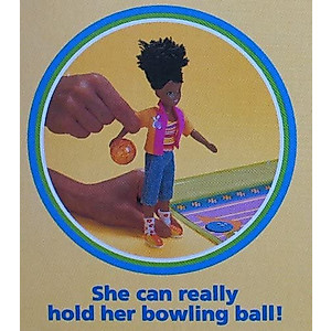 Barbie Bowling Party JANET Doll AA w Bowling Pins, Bowling Ball & More! (1998)