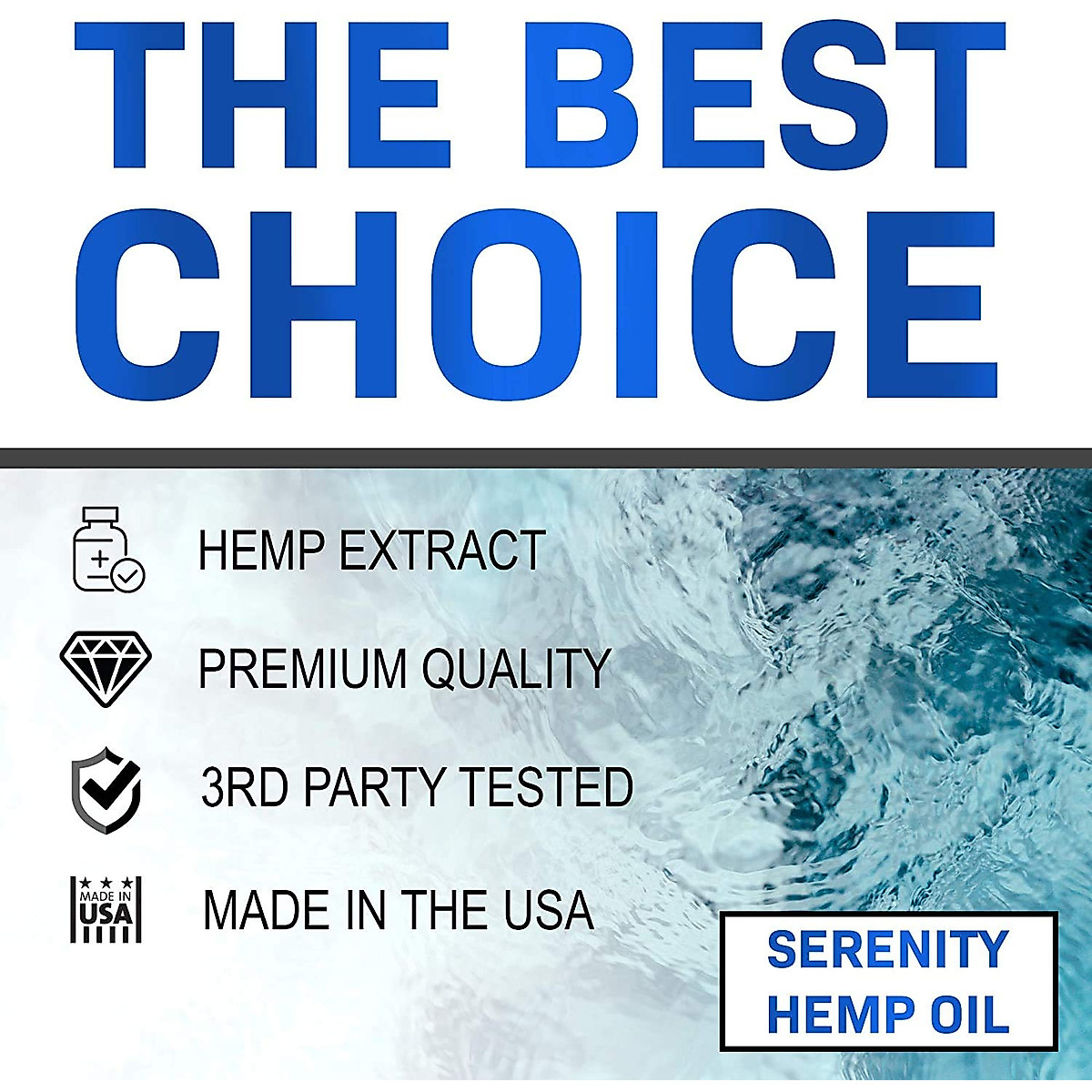 Serenity Hemp Oil for Dogs and Cats - 500mg 2 fl oz - Grown & Made in USA - Supports Hip & Joint Health, Natural Relief for Pain, Separation, Health - Herbal Drops - Hemp Extract for Pets