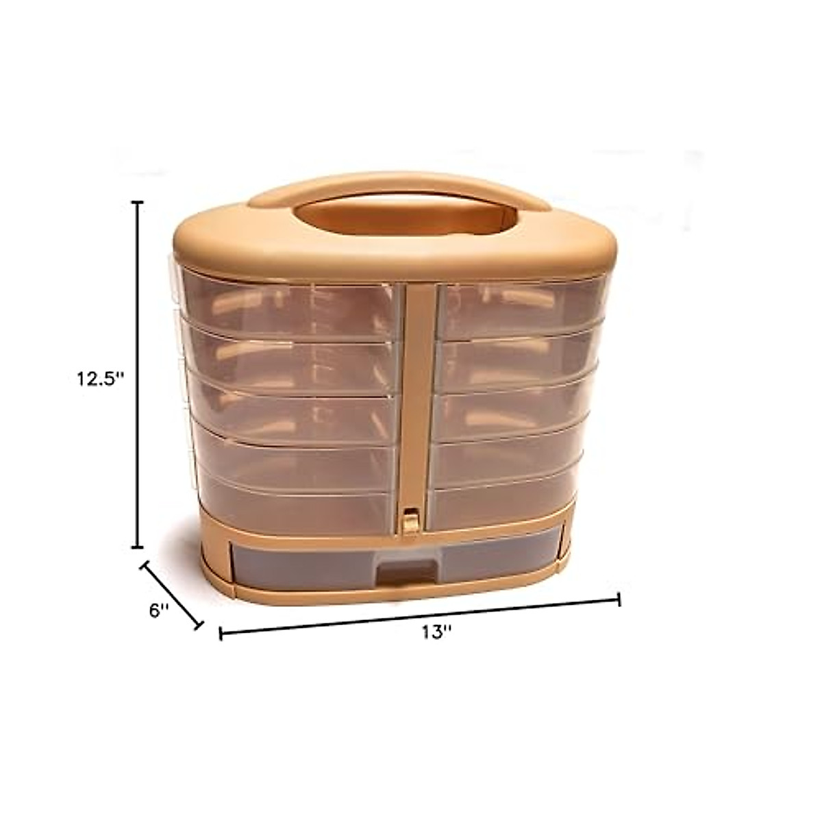 Eleven Translucent Drawer Portable and Sturdy Storage and Organization Cabinet/Box, for Home, Office or Sewing Room. Use for Arts, Crafts, Hobby, Beads, Notions, Crayons, Batteries, and Small Parts.