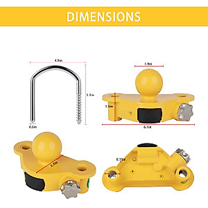 Trailer Locks Ball Hitch Upgraded Trailer Hitch Locks with Combination Lock Heavy Duty Hitch Lock for Towing Rv Trailer