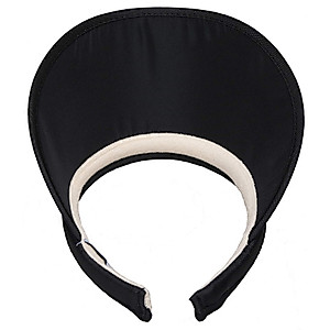 Glove It Women's Solid Visor, Black, Standard