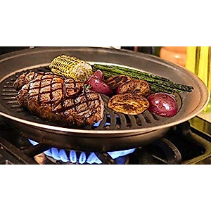 Premium Healthy Doctor Recommended Indoor Stove top Smokeless Stainless Steel BBQ Grill Kitchen Barbecue