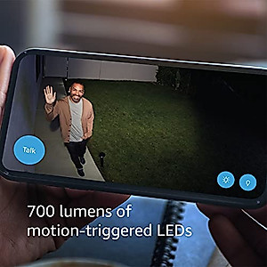 Blink Floodlight camera - Wireless smart security Outdoor camera (3rd Gen) + LED mount, two-year battery, motion detection - 2 camera system (Black)