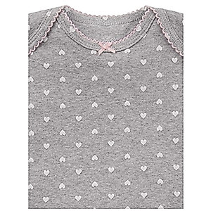 Simple Joys by Carter's Baby Girls' Short-Sleeve Bodysuit, Pack of 6, Multicolor/Dinosaur/Floral/Forest Animals/Fruit/Hearts, 0-3 Months