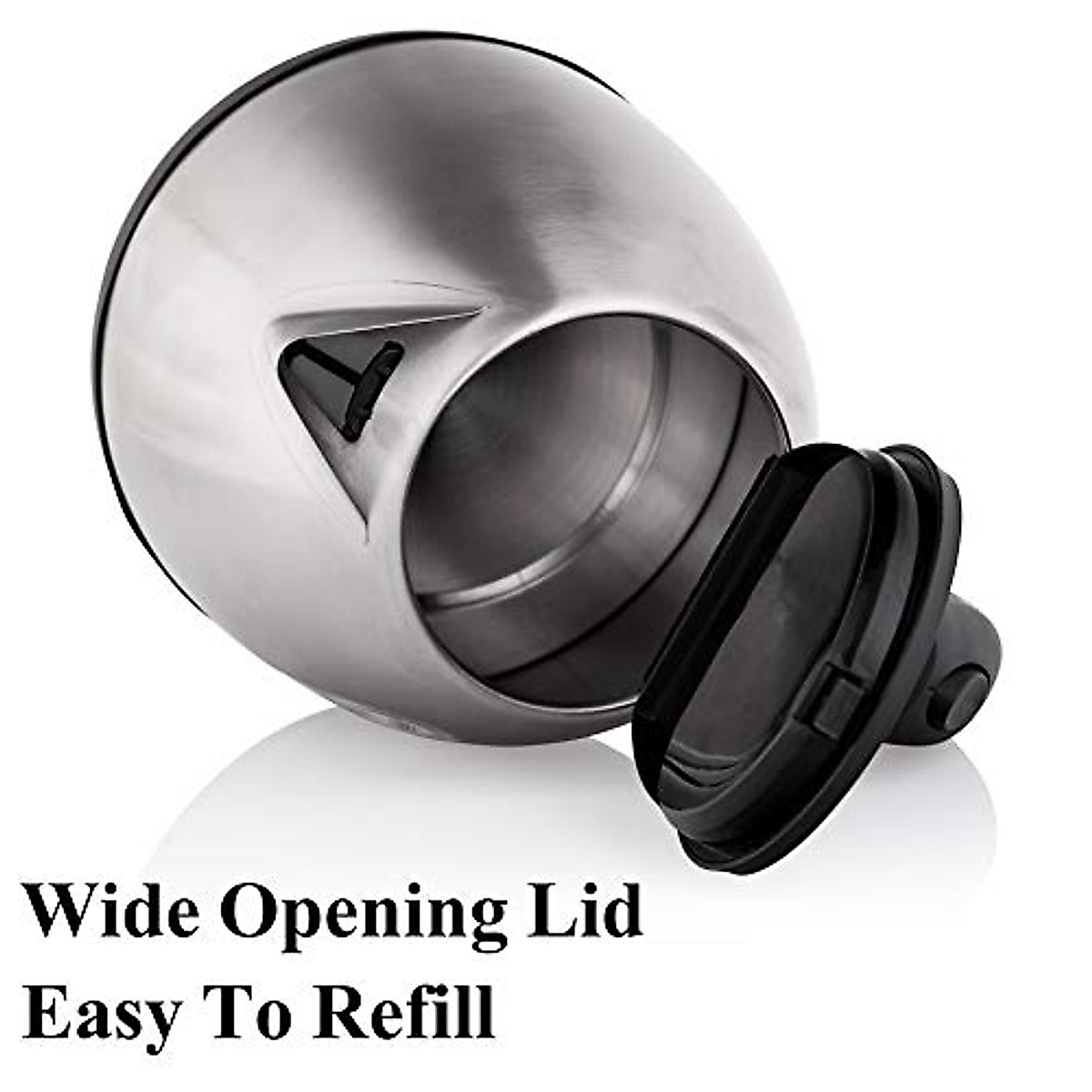 Moss & Stone Stainless Steel Electric Kettle, Cordless Pot 1.2L Portable Electric Hot Water Kettle, 1500W Strong Fast Boiling Pot, Water Boiler, Electric Tea Kettle With Boil Dry Protection