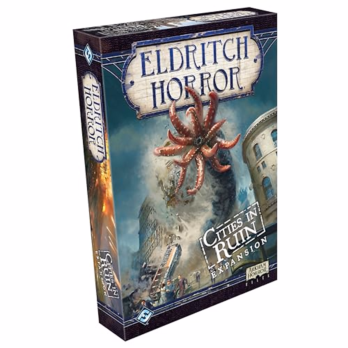 Eldritch Horror Cities in Ruin Board Game EXPANSION | Mystery Game | Cooperative Board Game for Adults and Family | Ages 14+ | 1-8 Players | Avg. Playtime 3 Hours | Made by Fantasy Flight Games