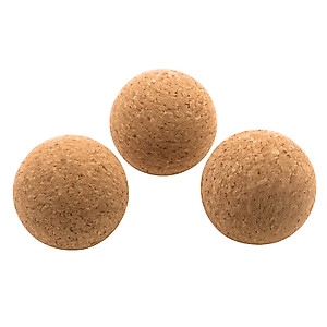 Woogim 2 Inch / 50 mm Wine Bottle Wooden Cork Ball Stoppers for Wine Decanter Carafe Bottle Replacemen Cork Caps Stoppers,pack of 3