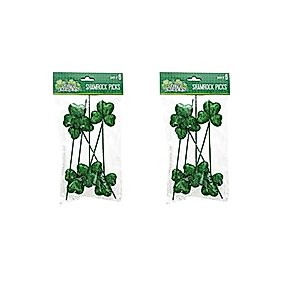 VE St. Patrick's Day Shamrock Picks, 6-ct. Packs. Great additions to Any St. Patrick's Day or Irish Themed Crafts and DIY Projects.
