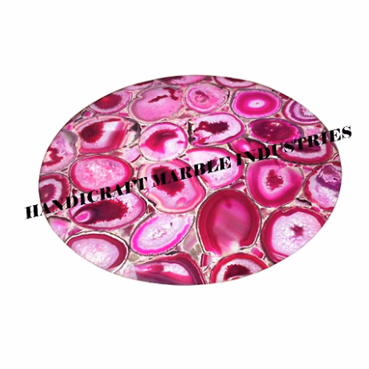 Pink Agate Round Coffee Table, Counter Top, Agate Table, Stone Coffee Table, Agate Table Top, Agate Coffee Table, Customized Agate Table