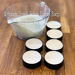 MNSC Mountain Man Artisan Small Batch Shave Soap for a Naturally Better Shave - Smooth Shave, Hypoallergenic, Prevent Nicks, Cuts, and Razor Burn, Handcrafted in USA, All-Natural, Plant-Derived