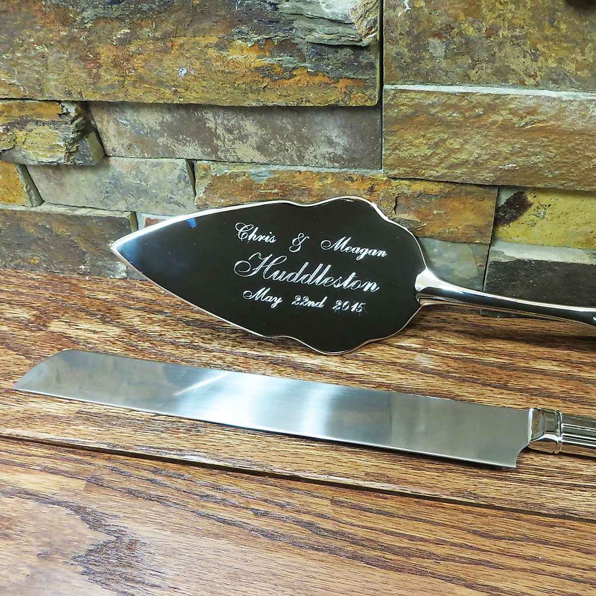 Personalized Wedding Cake Server and Knife Set- Wedding Gift- Wedding accessory- Bridal Shower- Rehearsal