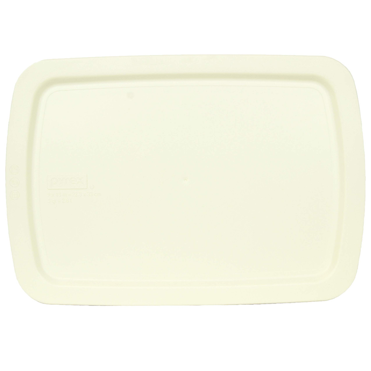 Pyrex C-233-PC Sour Cream Easy Grab Replacement Food Storage Plastic Lid, Made in the USA (2-Pack)