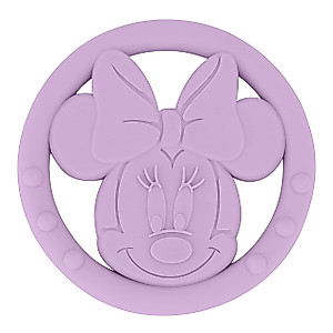 Cudlie Disney Silicone Teether Toy Set for Infants, Food Grade and BPA Free Teethers for Babies 6-12 Months, 2-Pack Teether Toys for Newborns Minnie Mouse II