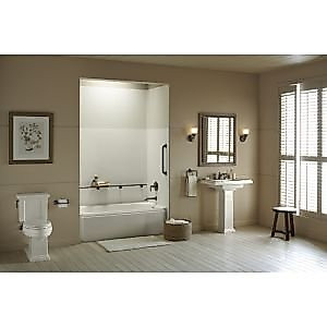 KOHLER K-72759-SN Artifacts Bathroom sink spout with Bell design, Less Handles, Vibrant Polished Nickel