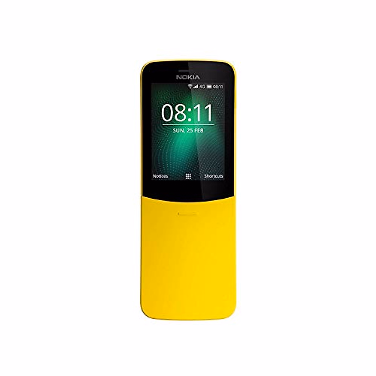 Nokia 8110 4G (2018) Singe-SIM TA-1071 SS 4GB (GSM Only, No CDMA) Factory Unlocked 4G Smartphone (Yellow) - International Version