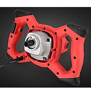 VOTOER 2100W Electric Handheld Paint Cement Mortar Concrete Mixer Drilling Rig Mortar Grout Cement Mixer Stirring Tool with Rod, 6-Speed Adjustment