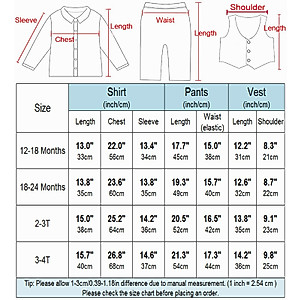 A&J DESIGN Baby Boy Gentleman Outfit Toddler Formal Wedding Dress Suits 18-24 Months Royal Blue