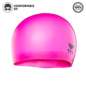 TYR Junior Silicone Wrinkled Cap, Pink