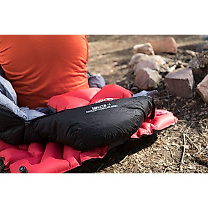Klymit KSB Lightweight Mummy Sleeping Bag, 20°F Cold Weather Sleeping Bag for Camping, Hiking, and Backpacking, Black, Large