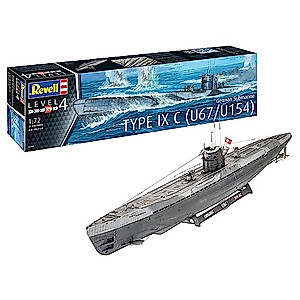 Revell RV05166 1:72 - German Submarine Type IX C U67/U154 Plastic Model kit