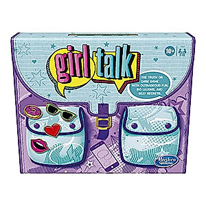Hasbro Gaming Girl Talk Truth or Dare Board Game for Teens and Tweens, Inspired by The Original 1980s Edition, Ages 10 and Up, for 2-10 Players