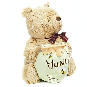 KIDS PREFERRED Disney Baby Classic Pooh Waggy - Musical Plush Stuffed Animal, 13 Inches , Brown