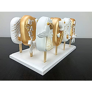 Nangopop Wood Cakesicle Stand Display - 12 Count Popsicle Sticks Holder for Dessert Table of Wedding Shower Birthday Parties - Sturdy and Reusable