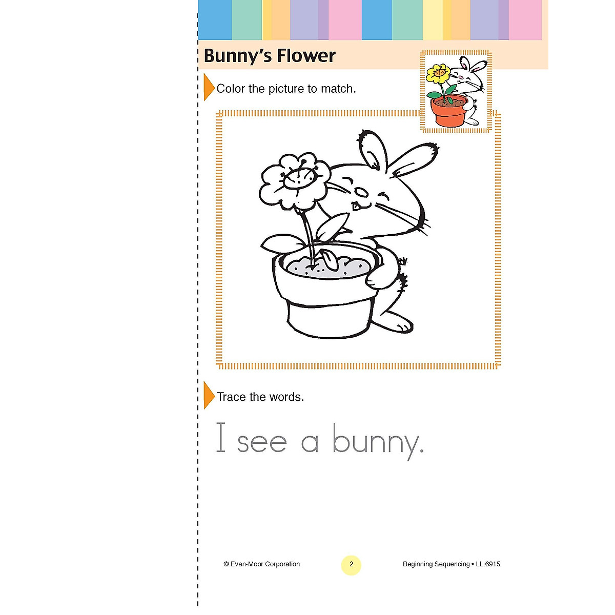 Learning Line: Beginning Sequencing, Prek - Kindergarten Workbook