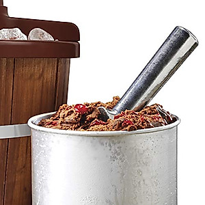 Nostalgia ICMW4NHDB 4-Quart Wood Bucket Ice Cream Maker