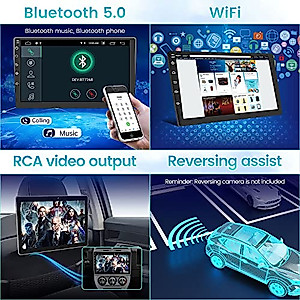 Android 11 [2GB+32GB] Car Radio Compatible for Jeep Patriot Compass 2007-2009, 10 Inch Touch Screen with GPS/FM/WiFi/USB, Support SWC, Wireless Carplay/Wired Android Auto