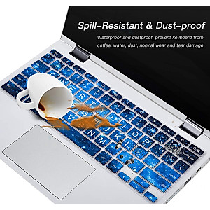 Keyboard Cover for Lenovo Chromebook Flex 3 11"/Lenovo Chromebook C330 C340 11.6" / Lenovo IdeaPad Flex 3 11.6"/ Lenovo Chromebook 100e 300e 500e N20 N21 N22 N23 11.6", Blue Star