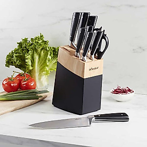 Skandia Constract 10-piece Knife Block Set, Medium, Silver