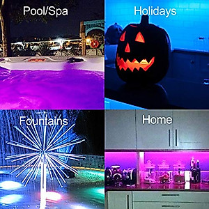 GlowTub Underwater Remote Controlled LED Color Changing Light for Bathtub or spa - Battery Operated