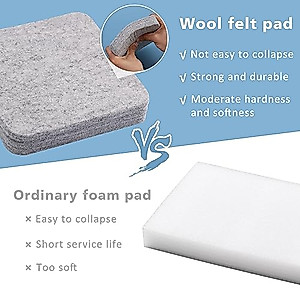 kdafio 74 Needle Felting Tools, Needle Felting Kit with Hand Carders Wooden Wool Carders Needle Felting with Wool Needle Leather Finger Protector for DIY Felting Wool Projects