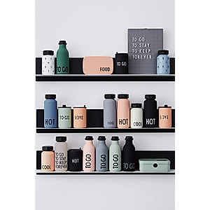 Design Letters Wide Mouth Bottle 11 Oz | Insulated water bottle Travel | Thermos Water Bottle | Thermo Flask Stainless Steel | Reusable Water Bottle for Men, Women | BPA/BPS Free Tumbler for Gym, work