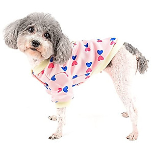 Zunea Dog Sweater Coat for Small Dogs Girl Winter Warm Sweatshirt Jacket Coat with D-Ring Angle Wing Puppy Clothes Jumper Soft Pet Apparel Cold Weather Chihuahua Yorkie Clothing Pink S