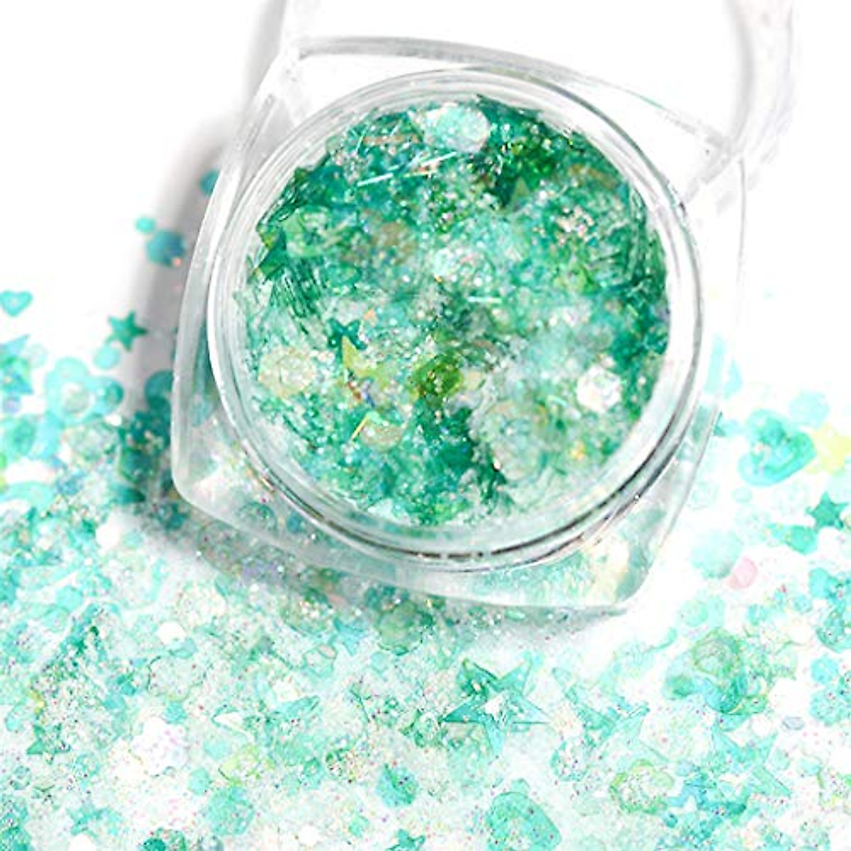 Stars Crystal Sequins Epoxy Resin Mold Filler Holographic Nail Sequins Glitter Flakes for Nail Art Decorations