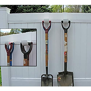 MIDE Products 23SET-T Fence Hooks, Fits 1-3/4 Inch to 2-1/8 inch Railing, Tan/Beige