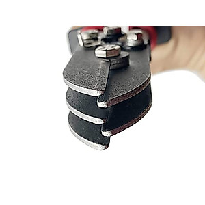 JOUNJIP 5-Blade Sheet Metal Crimper- Hand Crimper HVAC Tool for 24-28 Gauge Ductwork Downspout and Stove Pipe