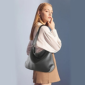 Montana West Hobo Bags for Women Purses and Handbags Classic Simple Top Handle Shoulder Satchel Bags MWC-085GY