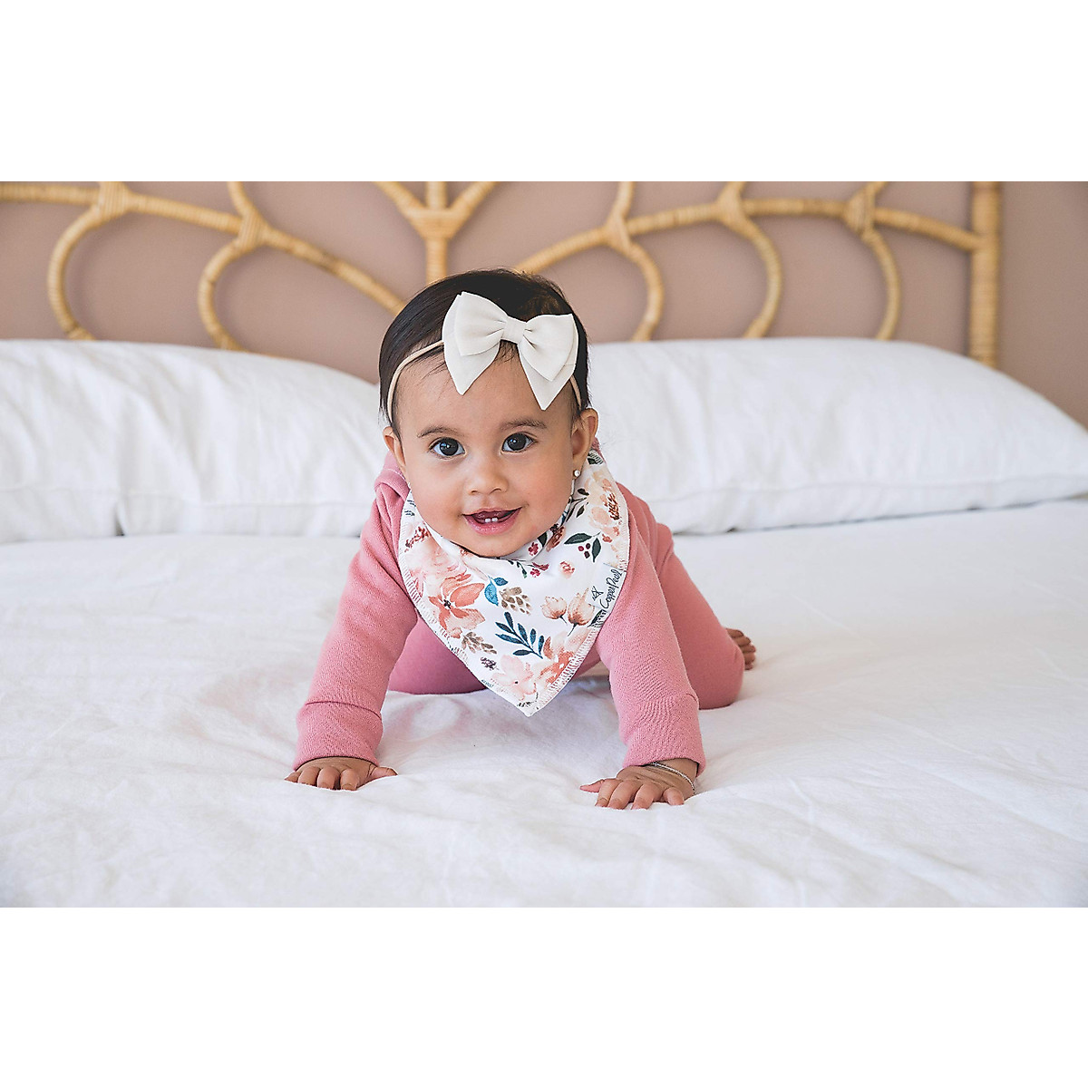 Copper Pearl Baby Bandana Drool Bibs for Drooling and Teething 4 Pack Gift Set “Autumn, Soft Set of Cloth Bandana Bibs for Any Baby Girl or Boy, Cute Registry Ideas for Baby Shower Gifts