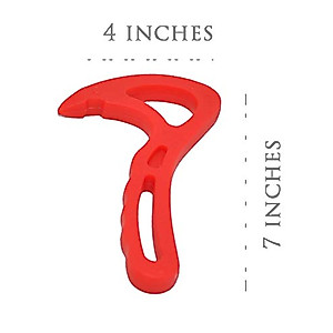 Safe Ring Pull Can Opener Protects Nails Arthritis Hands | Red - by Home-X