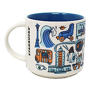 Starbucks Been There Series Los Angeles Ceramic Mug, 14 Oz