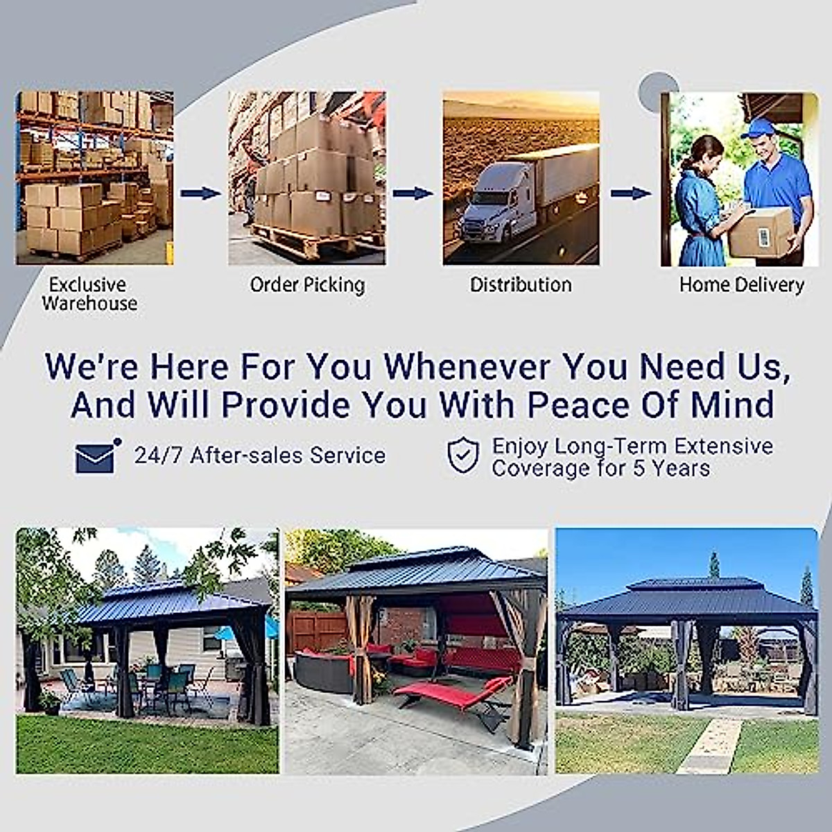 12' x 18' Hardtop Gazebo, Domi Outdoor Aluminum Metal Gazebo with Curtains and Netting, Galvanized Steel Double Canopy for Patios, Deck, Backyard