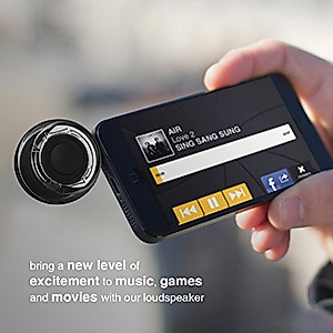 CestMall Portable Compact Mini Speaker, Four Times of The Normal Volume, 3.5MM Aux Input Jack for iPhone Android Tablet Black