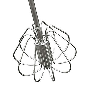Stainless Steel Semi-automatic Egg Whisk - 3PCS Hand Push Rotary Whisk Blender (3 Pack)