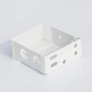 Cutelec 2pcs Box Mounting Bracket for High Profile Blinds 2inch White Color Window Blinds Headrail Holder Bracket